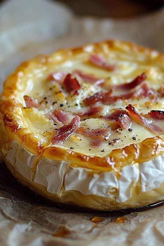 Feuilleté au Camembert et Lardons - Recettes Rapides Feuilleté au Camembert et Lardons - Recettes Rapides